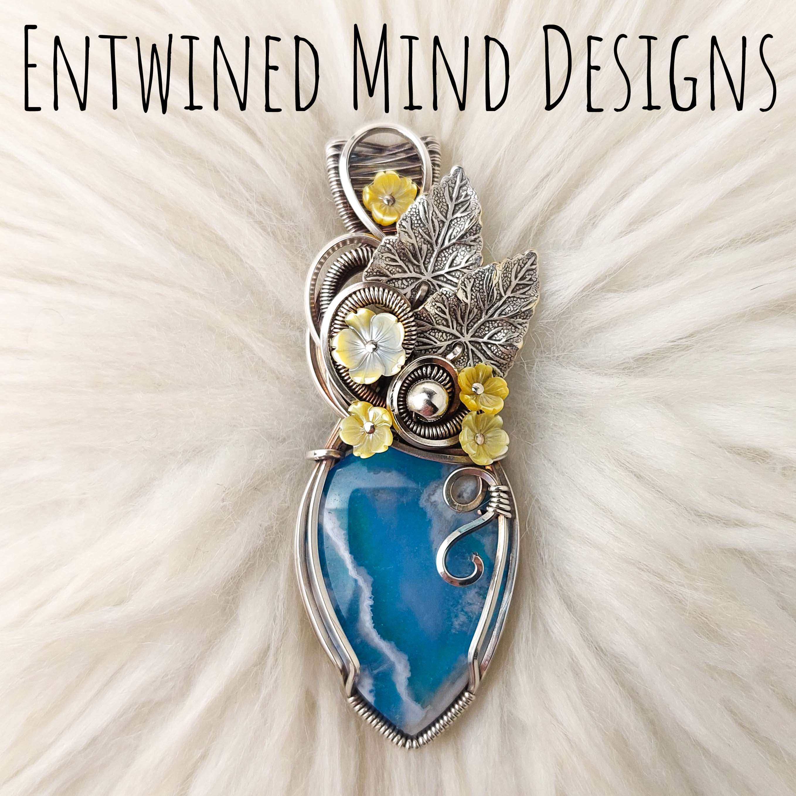 Aurora Opal And Plume Agate Doublet In Sterling Silver Statement Penda – Entwined Mind Designs