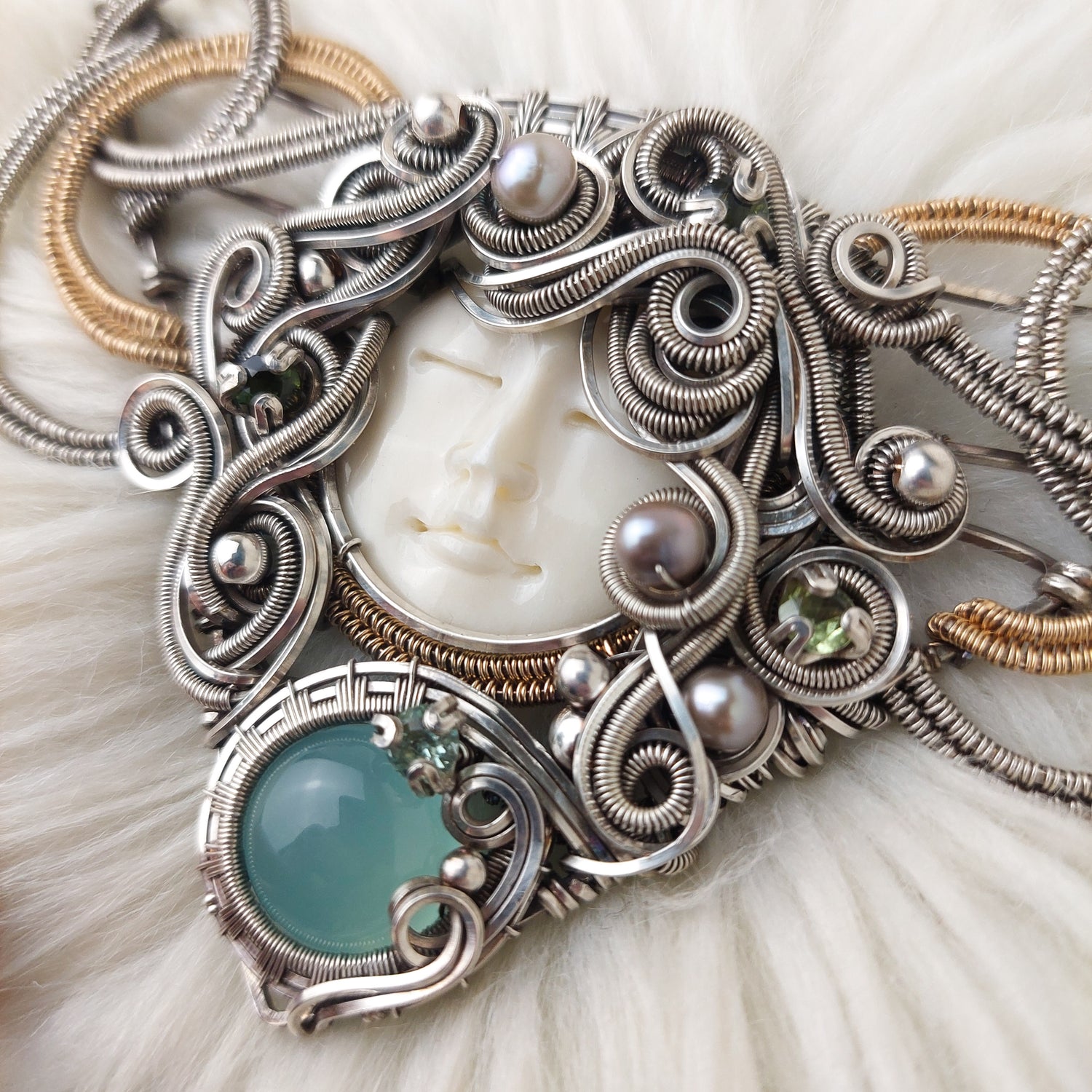 Gaia Goddess of Earth Luxury Statement Necklace – Entwined Mind Designs